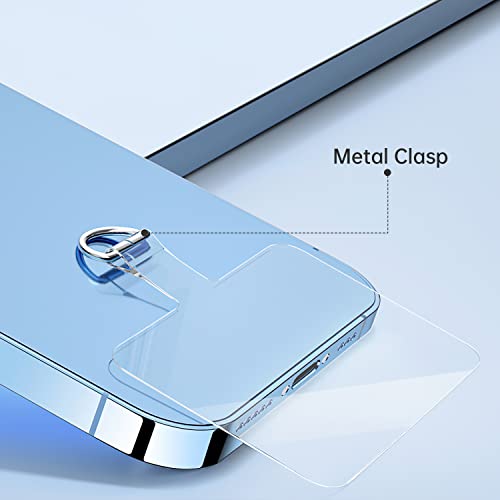 MOHOPE Universal Crossbody Phone Lanyard, Phone Lanyards for Around The Neck, Anti Loss, Soft Touch Nylon Phone Strap Crossbody with One Touch Clasp and Compatible with Most Smartphones(Silver)