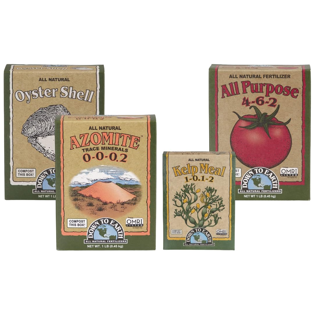 Down To Earth All Natural Fertilizers Tomato Garden Organic Starter Pack, 1 lb Boxes