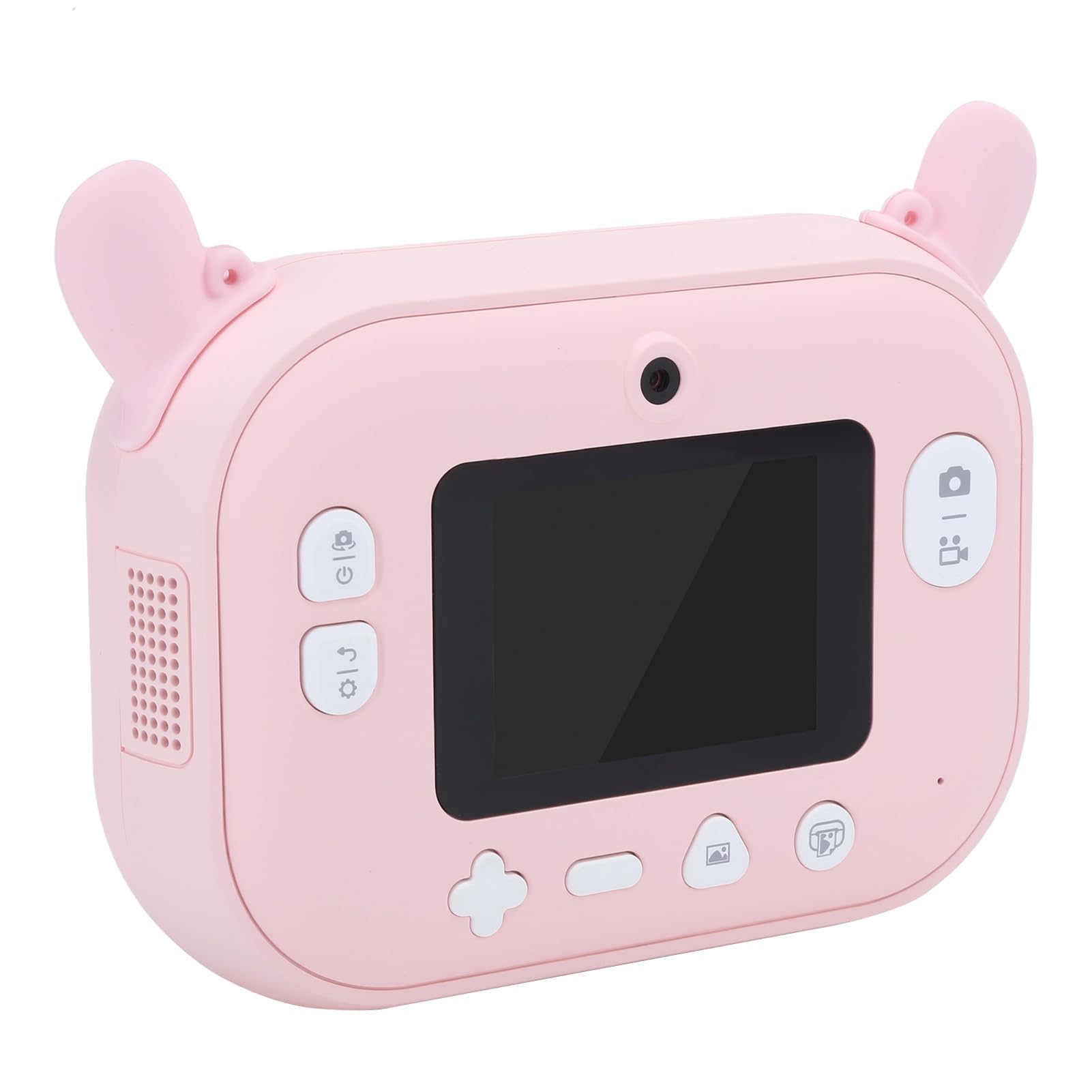 EBTOOLS Kids Digital Camera, Print Kids Camera with Dual Camera Lens, Mini 2.4 Inch HD Cute Camera with Print PaperStickerColor Pens,Gifts for Girls and Boys
