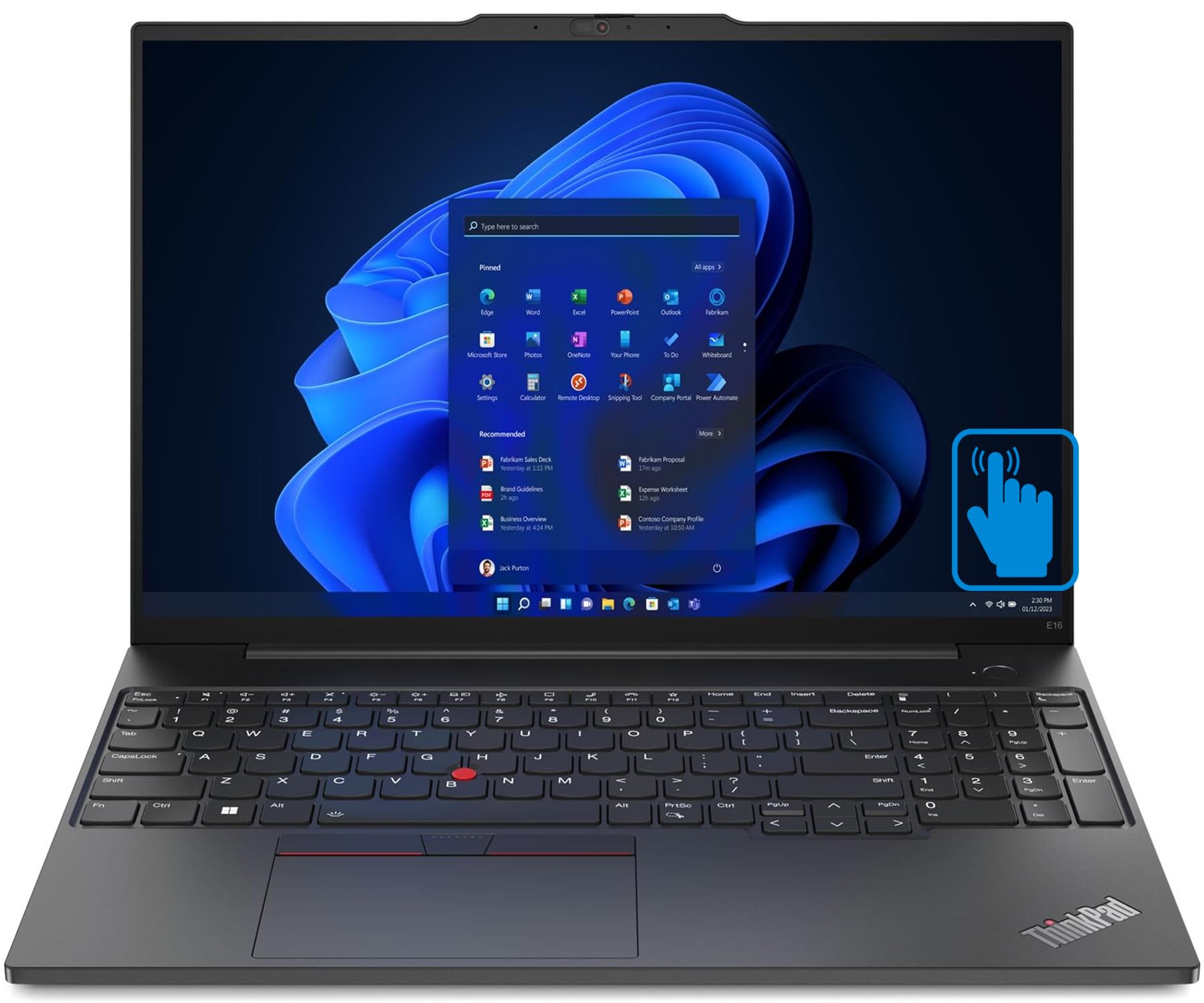Lenovo Thinkpad E16 Gen 1 Home & Business Laptop (Intel i5-1335U 10-Core, 16GB RAM, 512GB PCIe SSD, Intel UHD, 16.0" 60Hz (1920x1200), WiFi 6, Bluetooth, Win 11 Pro) with Dockztorm Hub