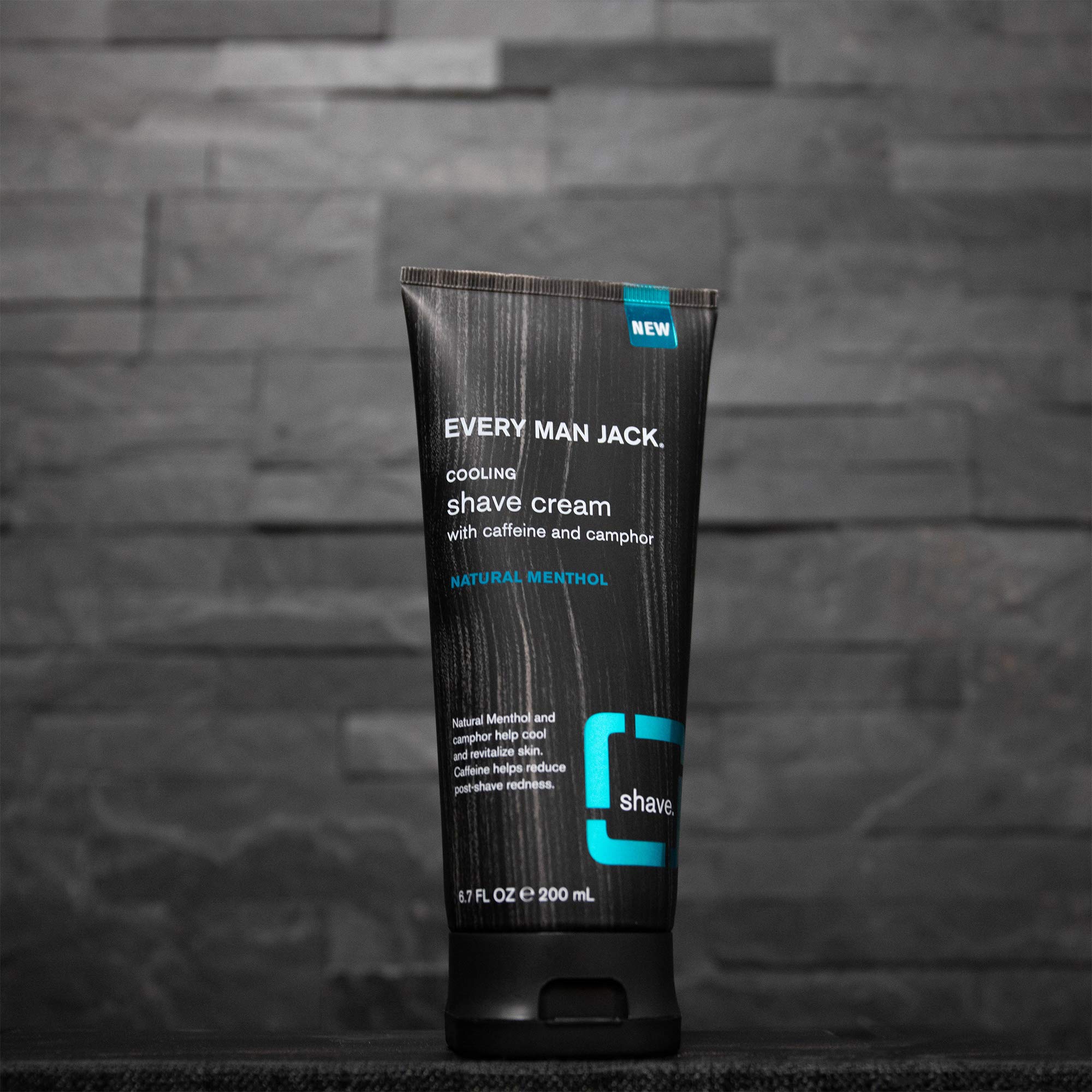 Every Man Jack Natural Menthol Shave Cream for Men - Soften and Prep Sensitive Skin and Beard for a Close, Comfortable Shave with Natural Menthol, Coconut Oil, and Aloe - 6.7-ounce - Twin Pack