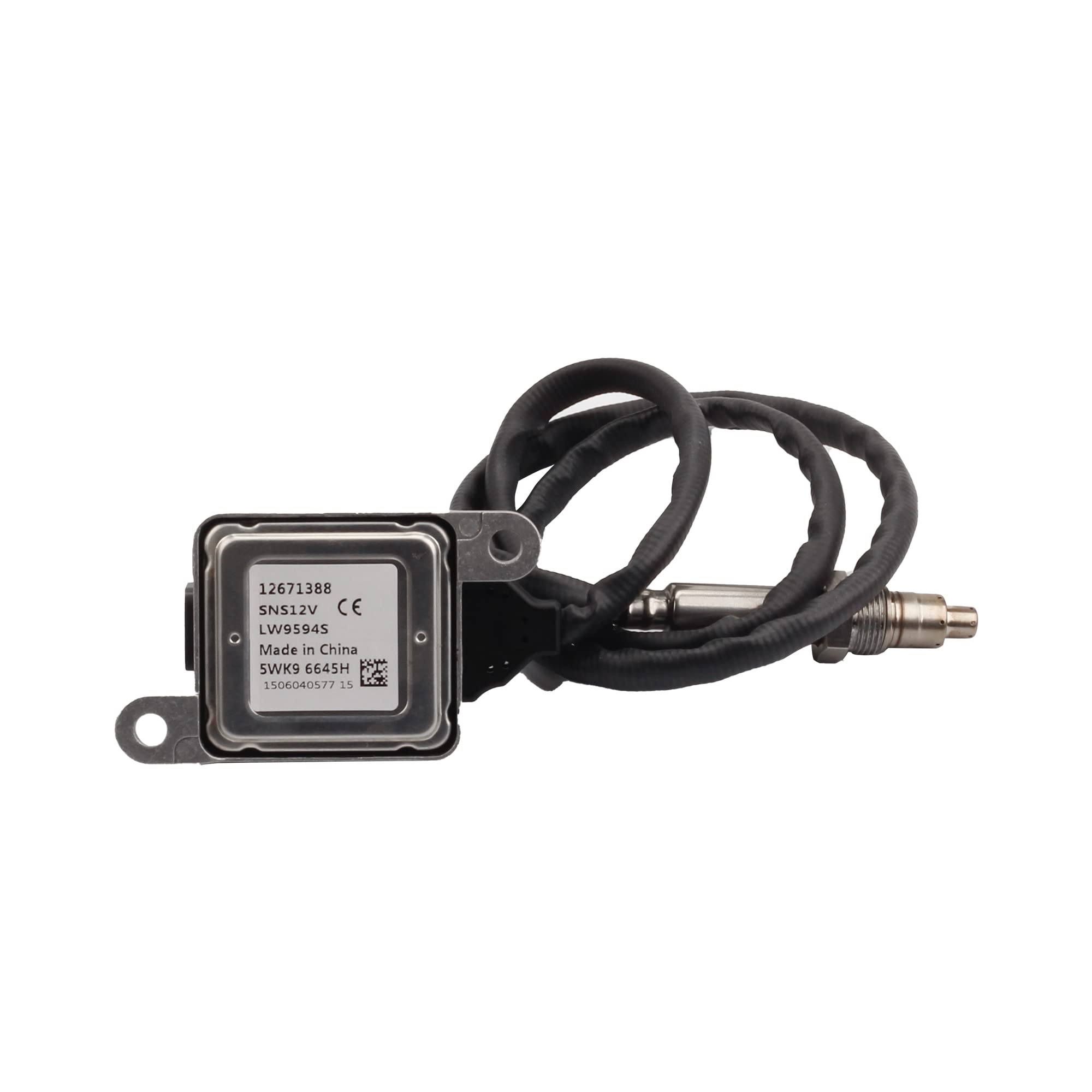 Dasbecan 12671388 NOX Sensor Downstream Nitrogen Oxide Sensor Compatible with 2010-2014 Chevy Express GMC Savana 2500 3500 4500 Sierra Silverado 2500 HD 3500 HD 6.6L Diesel Replace12669595 5WK96645H