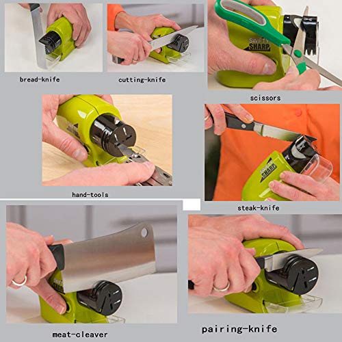 Electric Knife sharpeners Professional Motorized Electric Knife Knives Sharpener, Motorized Smart Sharp Blade Sharpener, for Home Kitchen Manual Sharpening