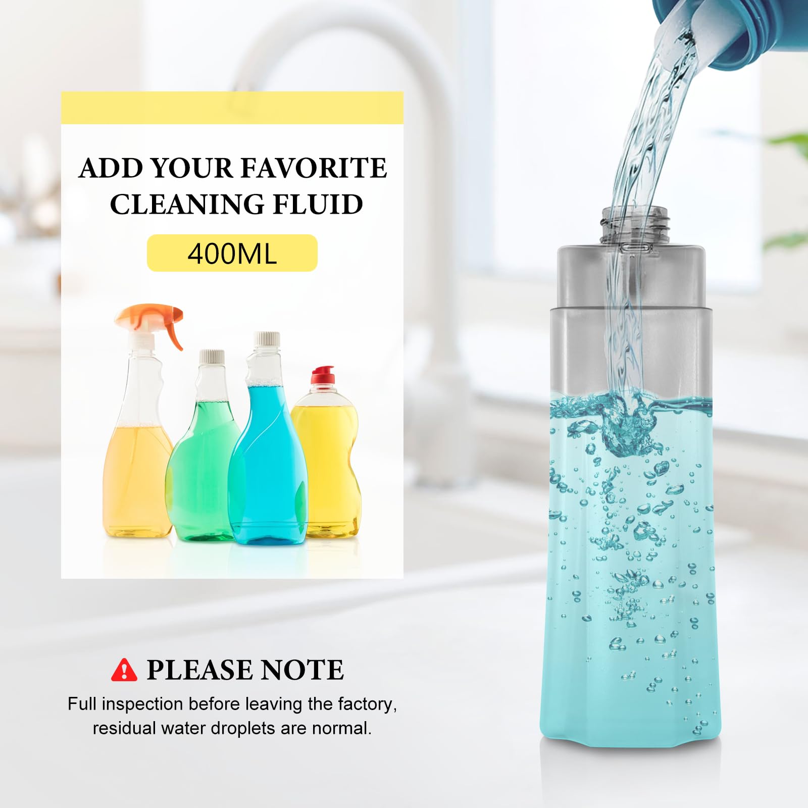 NileHome Mops for Floor Cleaning, Spray Mop with 400ml Refillable Bottle and 2 Replacement Pads Dry Wet Floor Mop for Household or Commercial Use Dust Mop for Hardwood Laminate Tile Ceramic