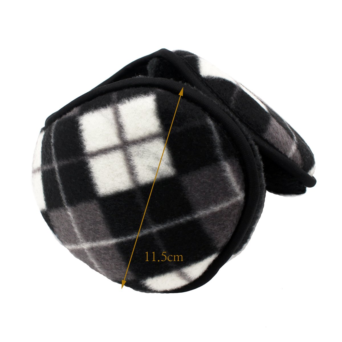 Double Layer Polar Fleece Neck Warmer Earmuffs Set - Neck Gaiter Tube Ear Warmer Headband Face Mask