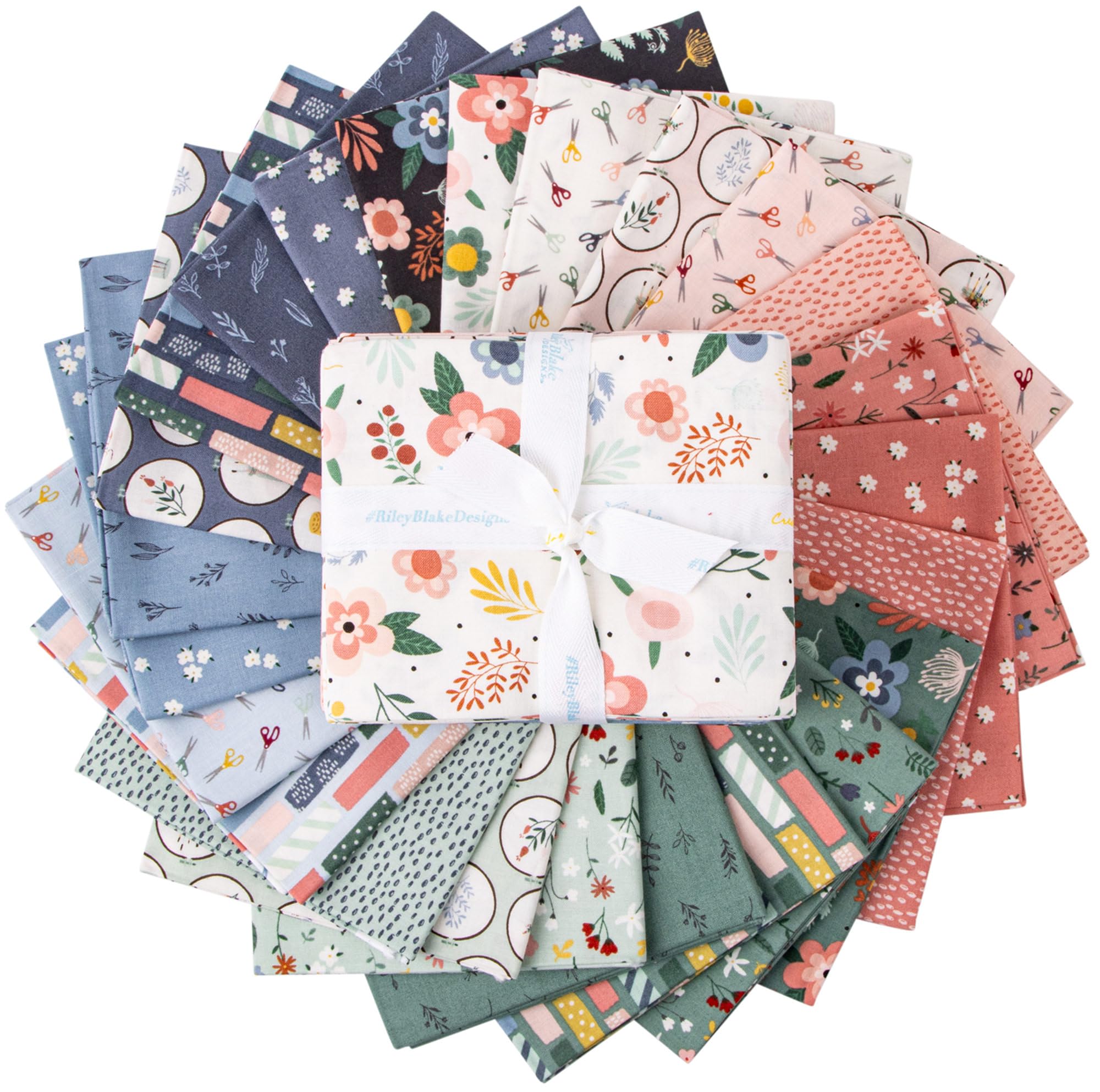 Echo Park Paper Co. Let's Create 24 Fat Quarters Riley Blake Designs FQ-13690-24