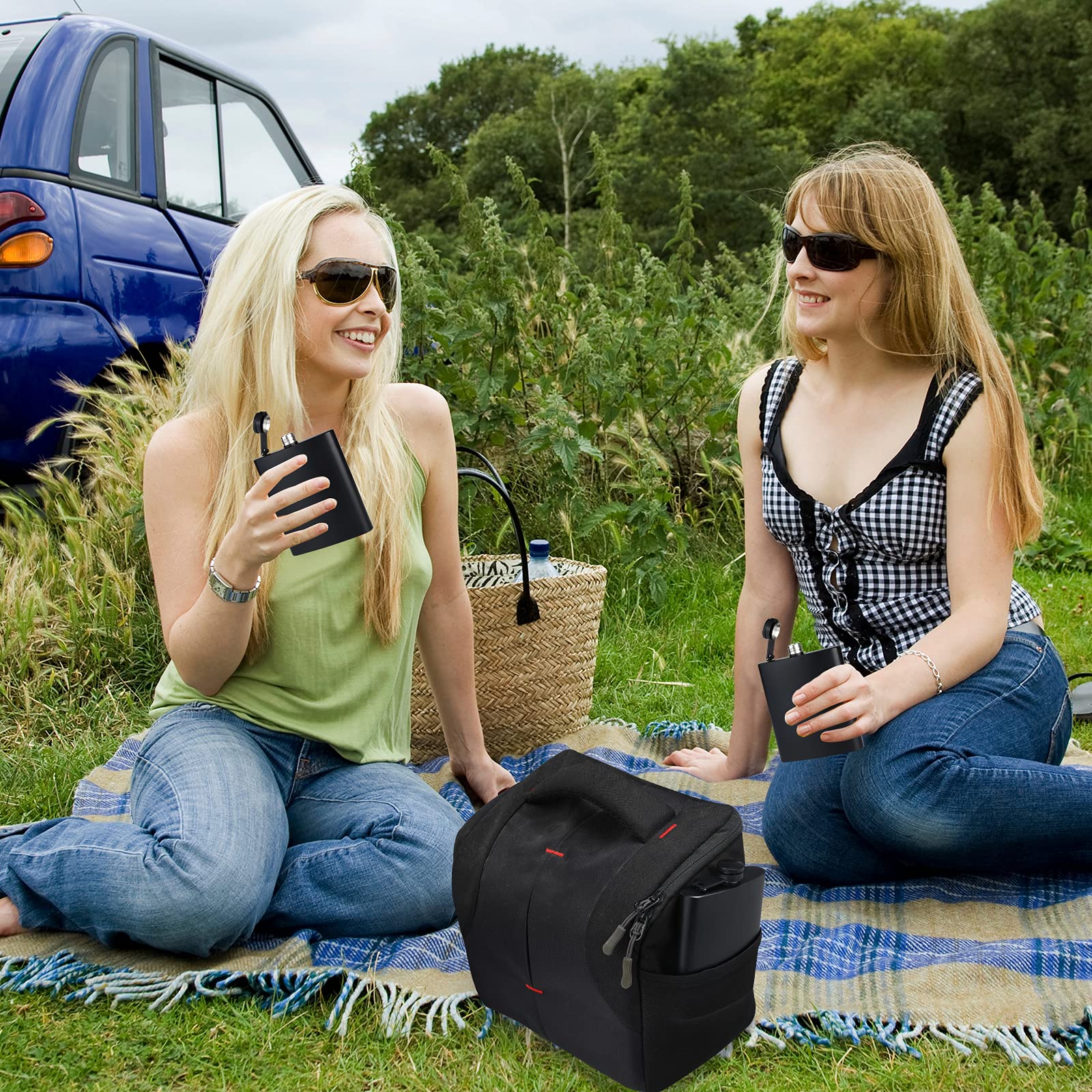 GADIEDIE10 Pcs Flasks for Liquor for Men, Matte Black 8 Oz Stainless Steel Leakproof and Funnel,with Never-Lose Metal cap,Hip Flask for Wedding Party Gift Outdoor Activities
