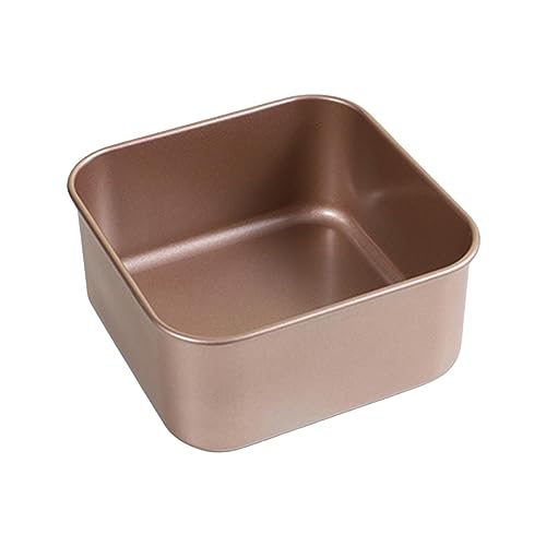 JISADER Carbon Steel Cake Tray Rectangular Baking Pan Deep Baking DIY Cooking Durable Kitchen Pastry Tools Rectangle Bread Pan Loaf Tin, 5 inch