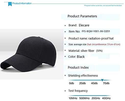 Effective 99.99% Anti Radiation Cap EMF Protection Hat Shielding WiFi 5G Hat (Yellow)