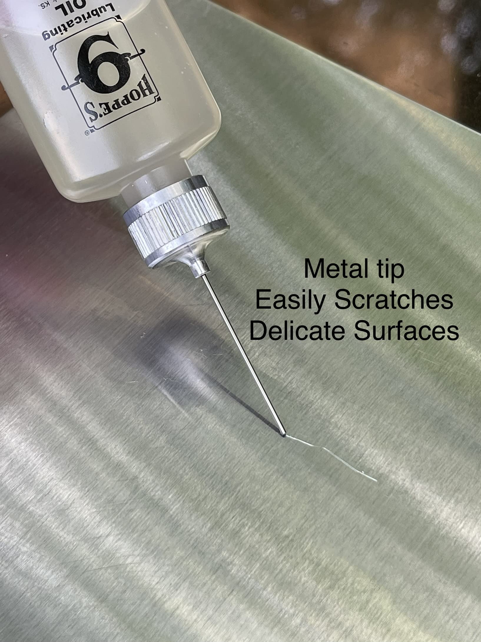 Hoppes 9 Oil Bundle with SMFE Flexible Non-Marring Two Inch Tip for Delicate Surfaces