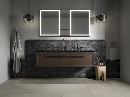 KOHLER K-33690-R-NA Collage Lighted Medicine Cabinet, 24" x 32", Right-hinged, 24 x 32