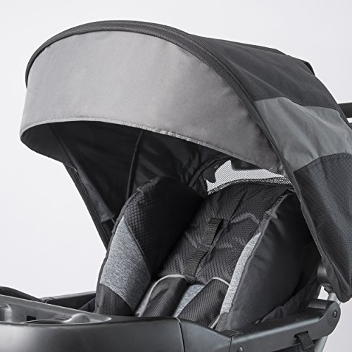 Evenflo Advanced SensorSafe Epic Travel System with LiteMax Infant Car Seat, Jet