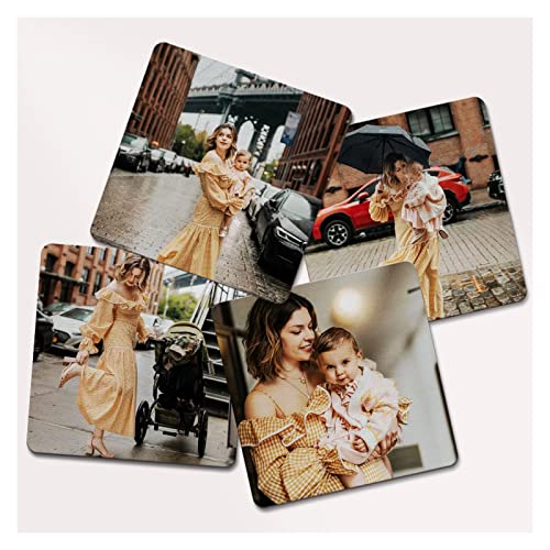 Personalized Coasters, Custom Coaster, Leather, Add Your Image, 5 inches (6, Square)