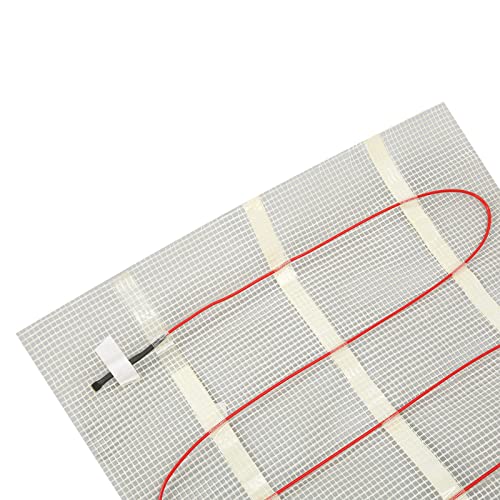 Electric Underfloor Heating Mat, 360W Cuttable Safe Electric Floor Heating System Self Adhesive High Efficiency for Bedroom (100-120V)
