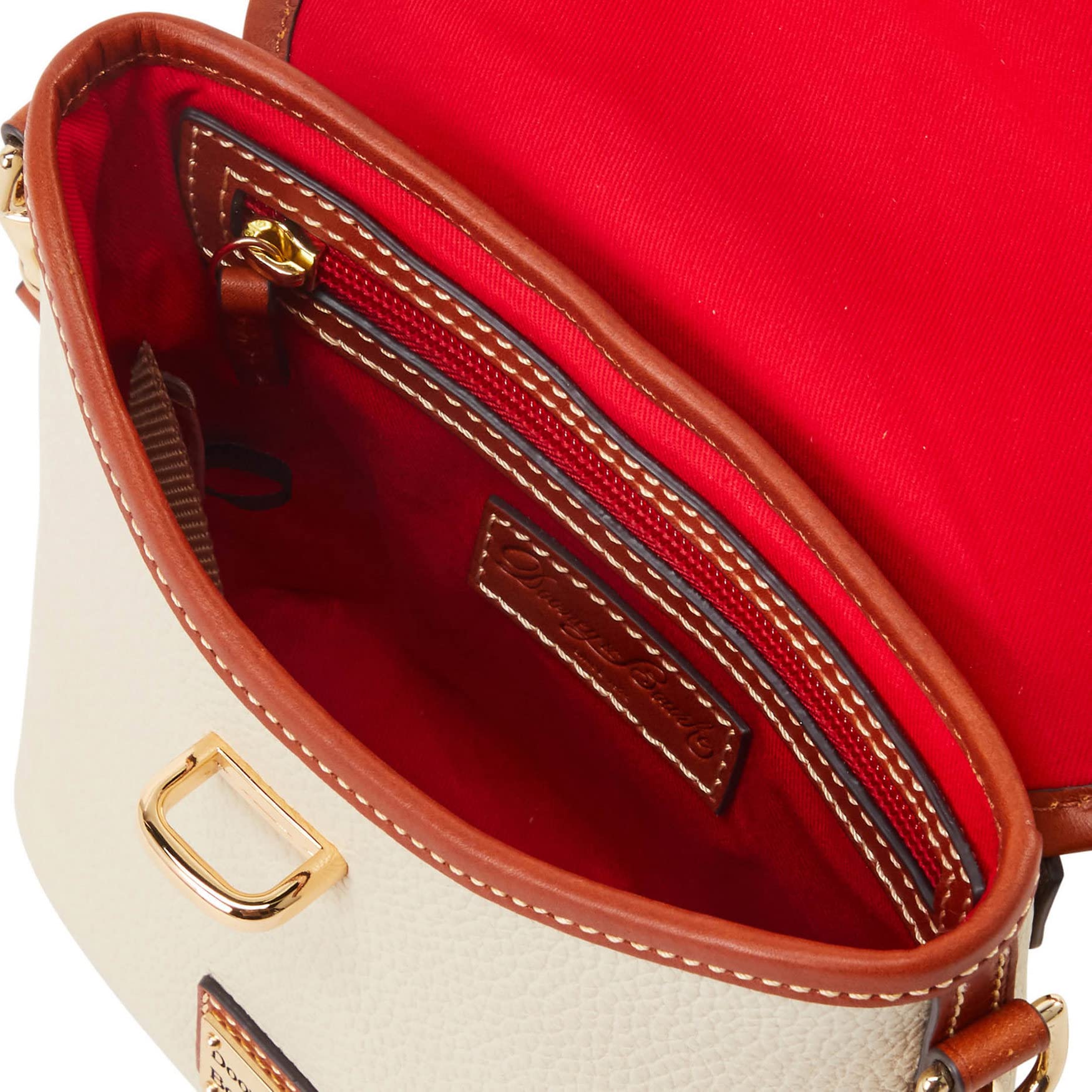 Dooney & Bourke Handbag, Pebble Grain Holly Bag Crossbody - Bone