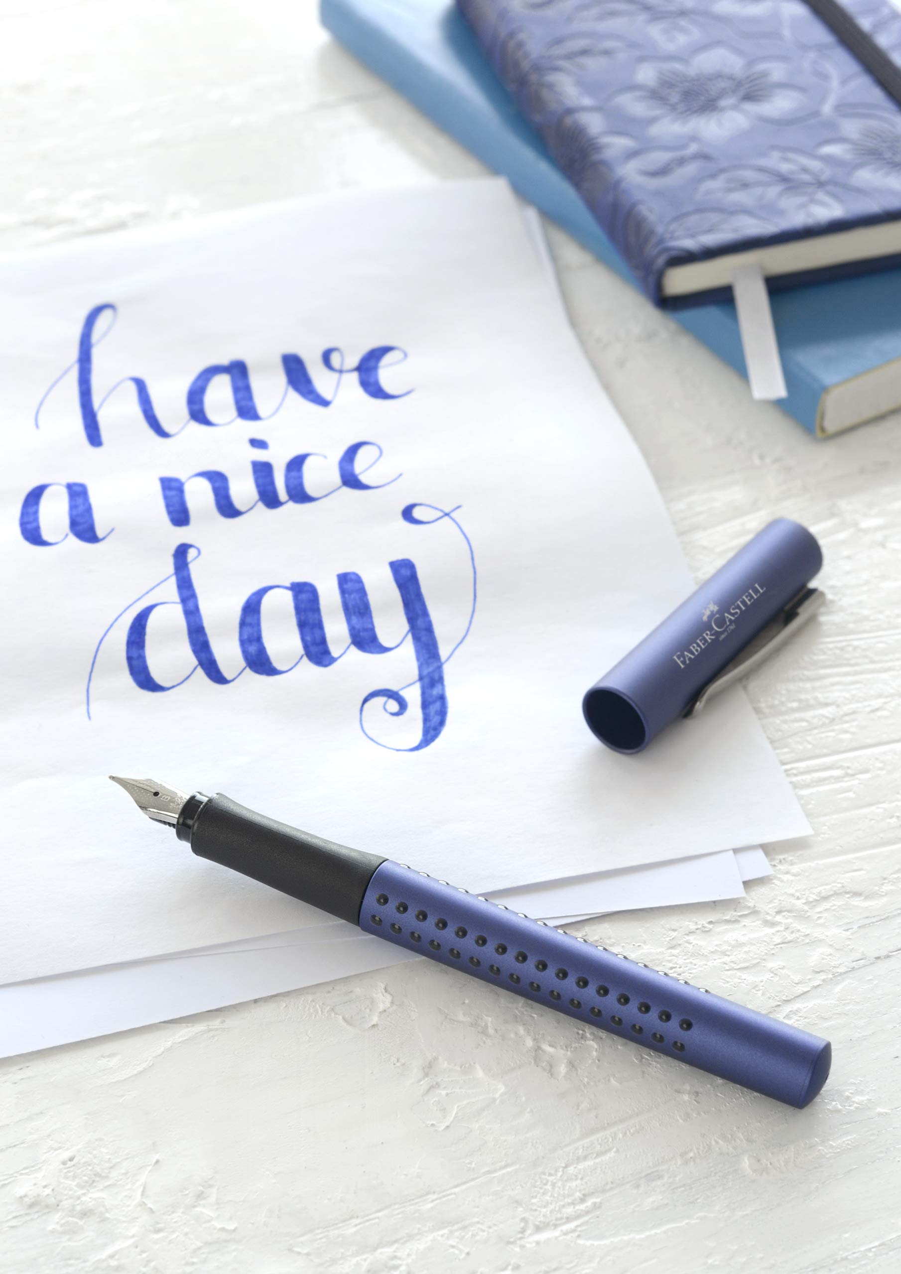 Faber-Castell Grip Edition Fountain Pen and Ballpoint Pen Set - Anthracite, 201526