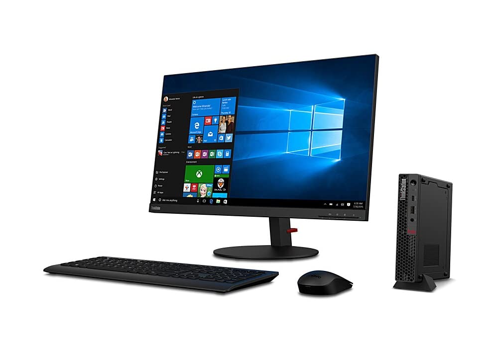 Lenovo ThinkStation P350 Tiny Home & Business Mini Desktop (Intel i7-11700 8-Core, 32GB RAM, 2x512GB PCIe SSD (1TB), Intel UHD 750, WiFi, Bluetooth, HDMI, USB 3.2, Win 11 Pro) with Hub