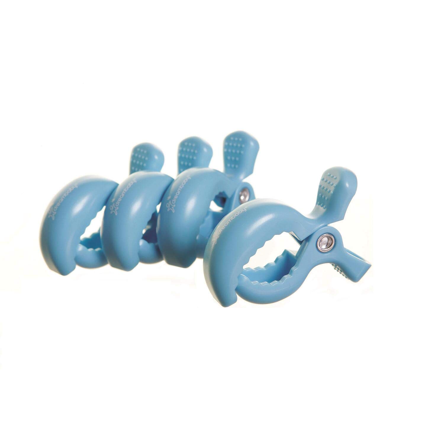 Dreambaby Strollerbuddy | Stroller Blanket Clips | Grey | 4 Pack