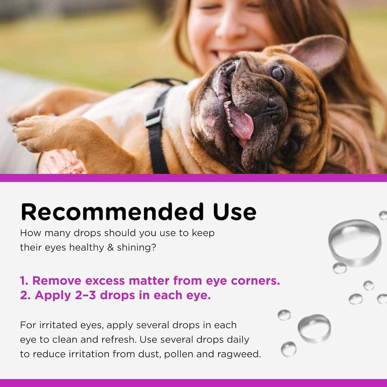 Nutri-Vet Wellness Eye Rinse Liquid for Dogs [Set of 2]