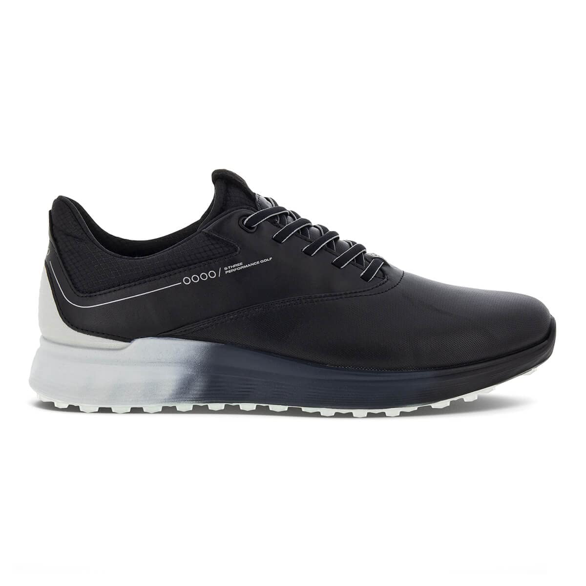 ECCO Men's S-Three Gore-TEX Golf Shoe, Black, 8-8.5