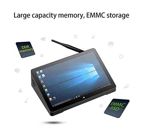 FCHJJ Pipo X10S Mini PC 10.1 inch IPS1920*1280 Intel Celeron J4105 Quad Core 6G RAM 64G ROM Tablet PC BT WiFi RS232 4*USB 3.0 POE