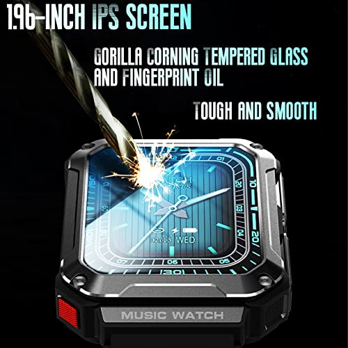 Smart Watch with Earbuds [GPS 45mm] 1.96" Full Touch Retina Display, Military Grade IP67 Waterproof Watch with Answer Calls and Send Messages…