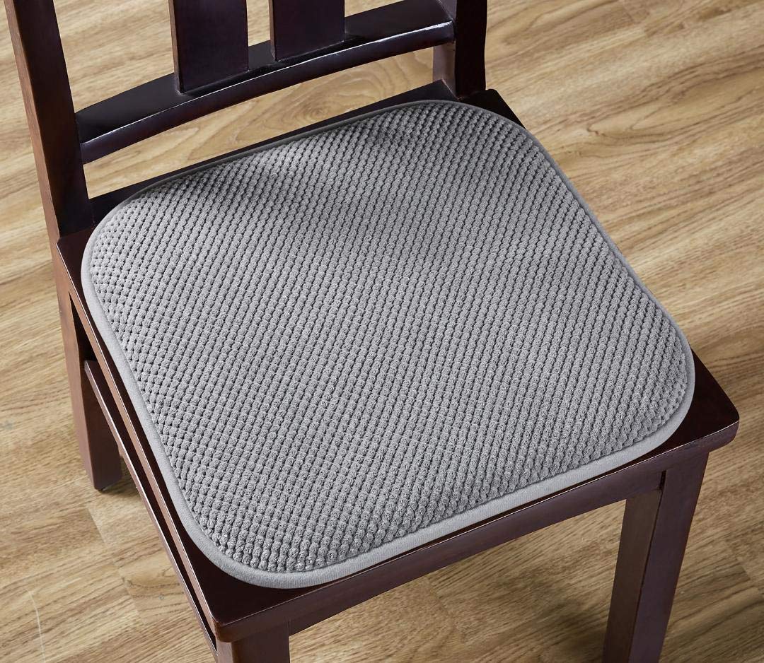GoodGram Honeycomb Premium Comfort Memory Foam Chair Pads/Cushions, 6 Count (Pack of 1), Blue