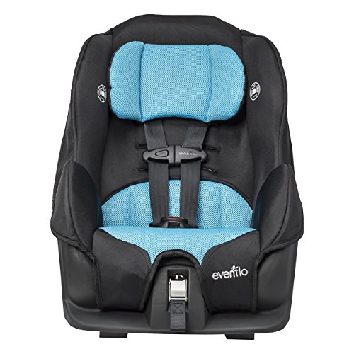 Evenflo Tribute LX 2-in-1 Lightweight Convertible Car Seat, Travel Friendly (Neptune Blue)