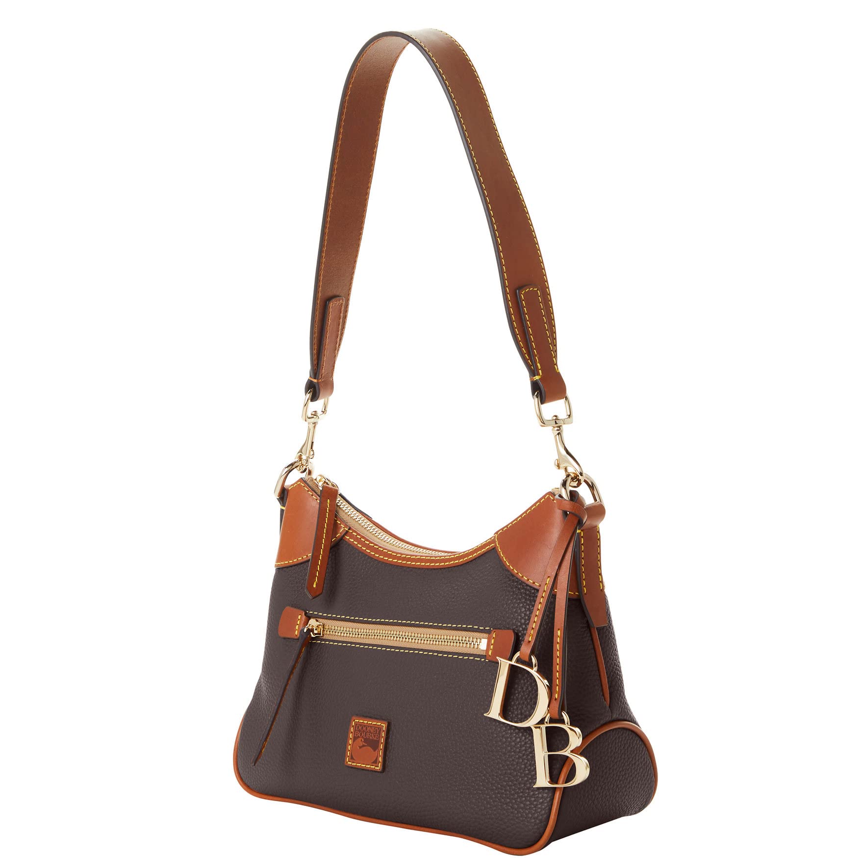 Dooney & Bourke Handbag, Pebble Grain Small Hobo Shoulder Bag - Brown Tmoro