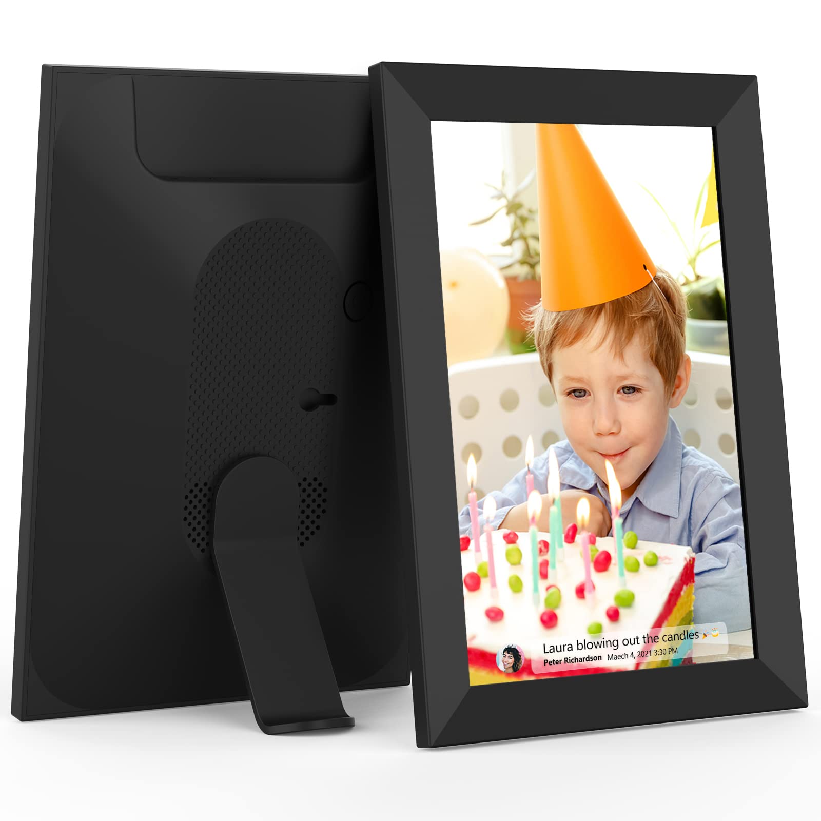 FRAMEO 10.1 Inch Smart WiFi Digital Photo Frame 1280x800 HD IPS LCD Touch Screen, Auto-Rotate, Motion Sensor, Built in 16GB Memory, Share Moments Instantly via Frameo App from Anywhere