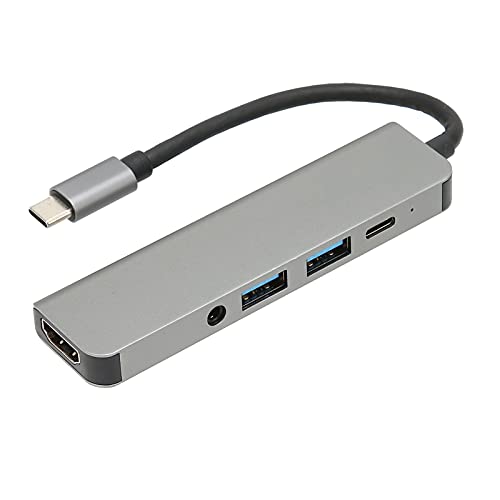 Usb C Dock, 5Gbps Aluminum Alloy PD Fast Charging USB C Hub USB3.0 Spee for Office for Keyboard for U Disk