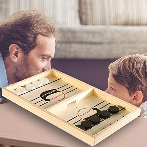 Funpeny Fast Sling Puck Game, 9 x 14 Inch Sling Shot Game Toy for Kids and Adults