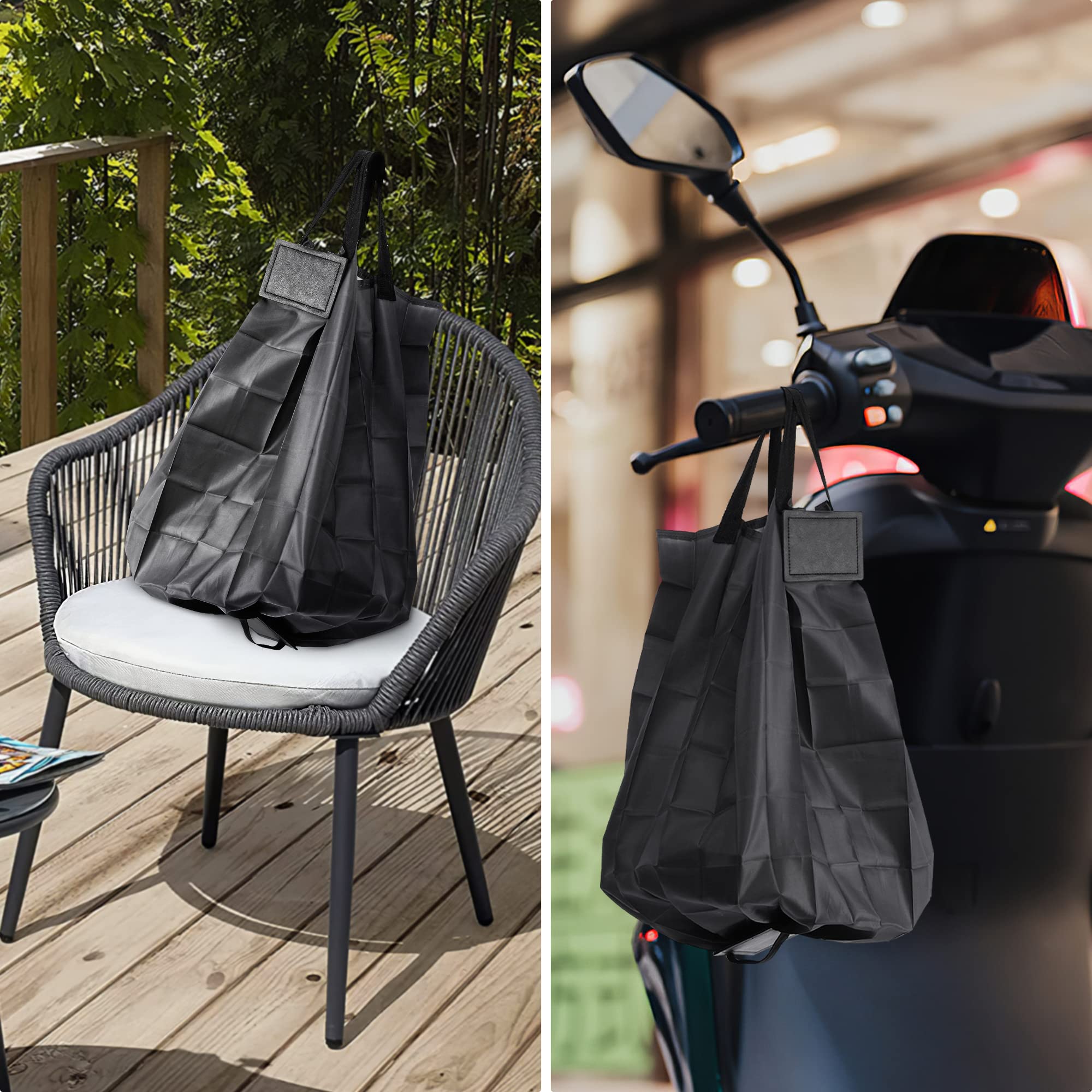 Elobay Reusable Grocery Bags Easy-folding, Washable Shopping Bags with Foldable Card Structure