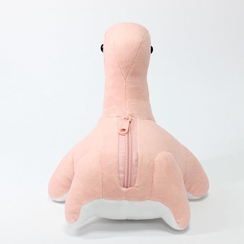 New Nessie Plush Toys,7.9 in Creative Loch Ness Monster Plush Toy Wacky Throw Pillow,Fun Anime Character Stuffed Dolls for Cartoon Anime Game Fans Gift(Pink)