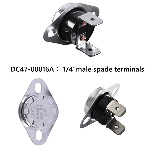 Dryer Heating Element(DC47-00019A)for Samsung, Thermal Fuse( DC96-00887A) and (DC47-00016A), Thermostat (DC47-00018A )Dryer Repair Kit Replacement