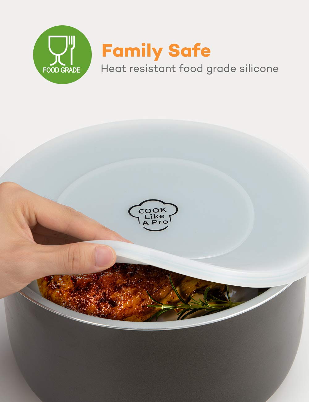 Goldlion Accessories for Ninja Foodi 8 Qt, Stainless Steel Inner Pot, Inner Pot Cover