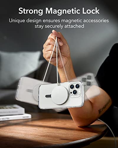 ESR for iPhone 13 Pro Max Phone Case, Compatible with MagSafe Bundle MagSafe Ring 360 (HaloLock), MagSafe Sticker, MagSafe Magnet