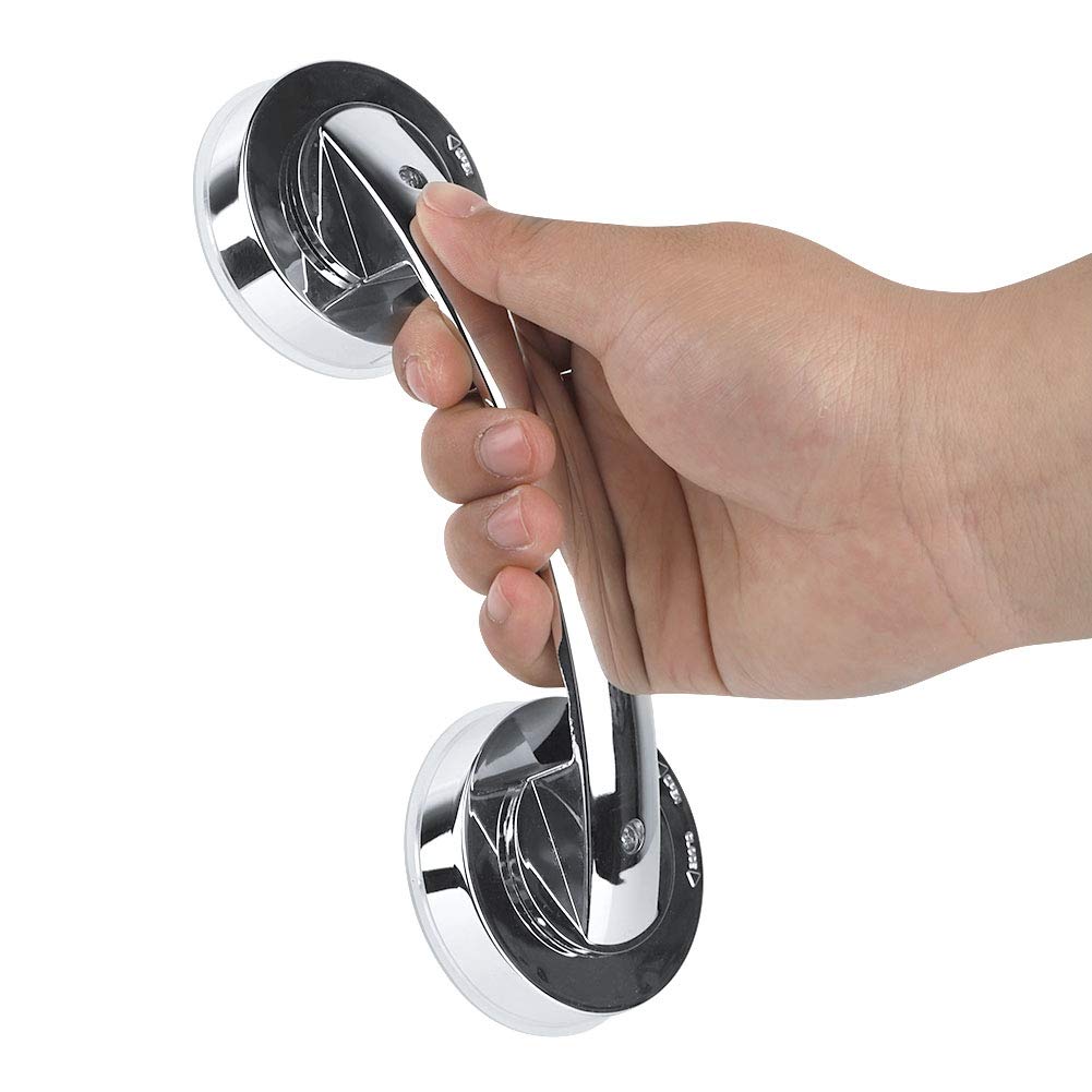 Vacuum Suction Cup Handrail ABS PC Anti Slip Hand Grip Bathroom Kitchen Glass Living Room Door Hand Shower Grab Bars Glass Door Window Handle