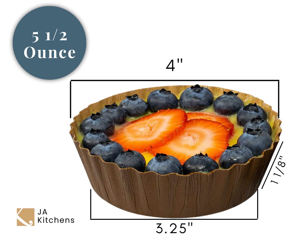JA Kitchens Ridged Paper Coated Baking Cup - Sturdy for Baking and Serving (150)