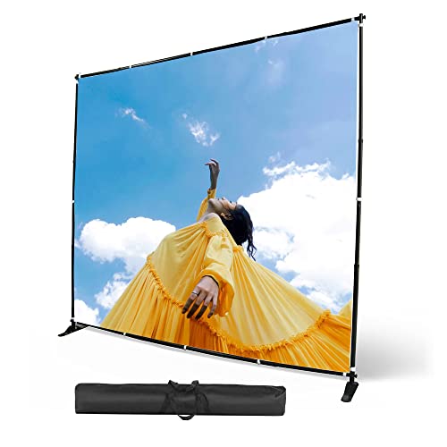 Displayfactory 10 X 8 Ft Banner Stand Backdrop Step and Repeat Display Adjustable Backdrop Stand Telescopic Display Stand for Trade Show,Photo Booth,Wall Exhibitor Background with Carrying Bag