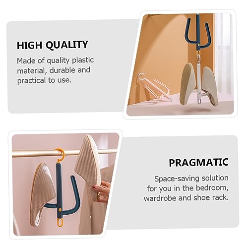 Swivel Hook Hanger Small Drying Rack Multi Purpose Hanger Swivel Hooks Small Clothes Drying Rack Shoe Racks Shoes Hanger Slipper Drying Racks Shoe Hook abs rotatable to Rotate
