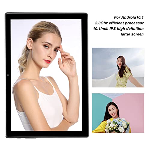 Hilitand 10.1in Tablet, 4GB RAM 64GB ROM, 2.0GHz Tablet PC with Speaker and Microphone 5G WiFi Dual Band 2MP 5MP Dual Camera 6000mah Battery, Supports BT GPS