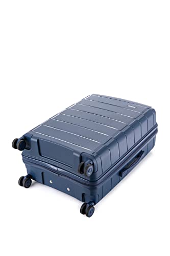 Rockland Vienna Hardside Luggage with Spinner Wheels, Navy, 3-Piece Set (20/24/28)