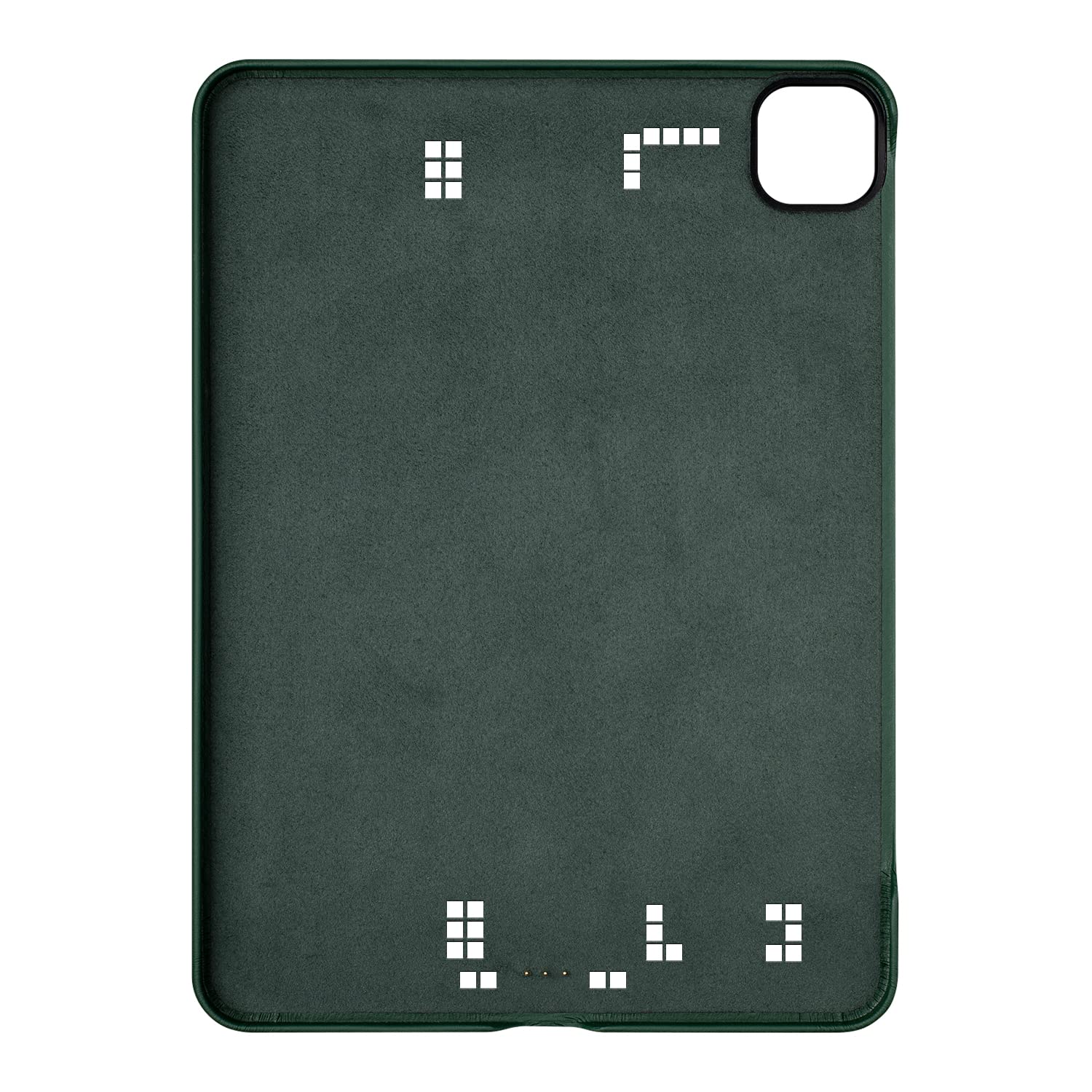 MAOGOAM Magnetic Leather Case Cover for iPad Pro 11 inch 3rd Generation 2021, Compatible with Magic Keyboard, Premium Vegan Leather Case with Pencil Holder, [Keyboard Not Included], Green