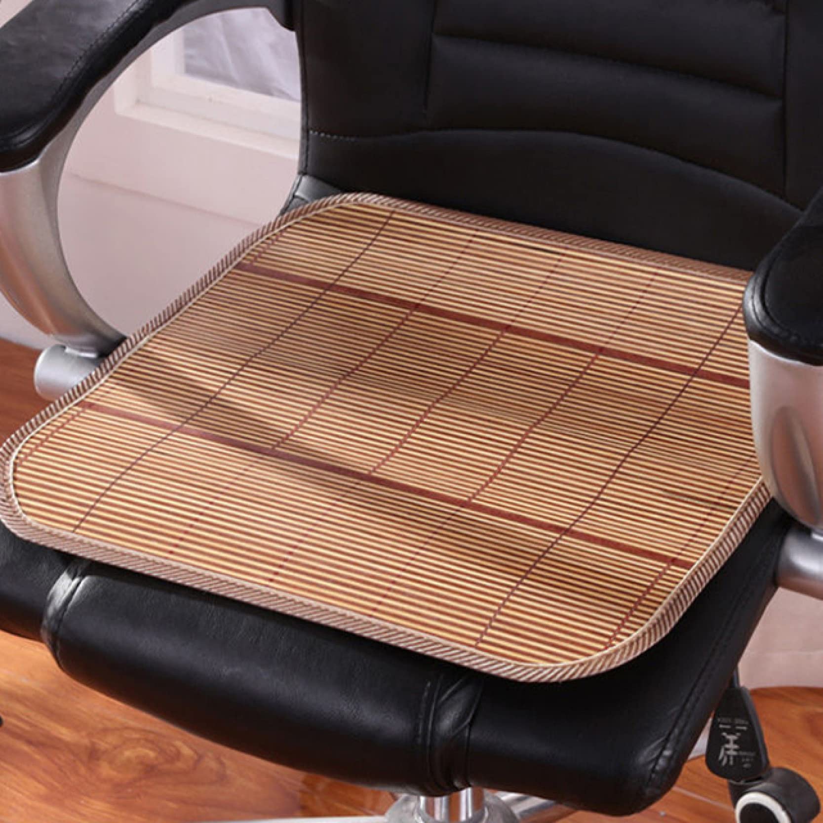 GEORPE Chair Pads Summer Household Bamboo Seat Pad Cool Car Seat Cushion Sofa Non-Slip Mat Modern Home Office