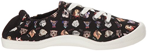 Skechers BOBS Women's Beach Bingo-Dapper Party Sneaker, Black, 7.5 M US