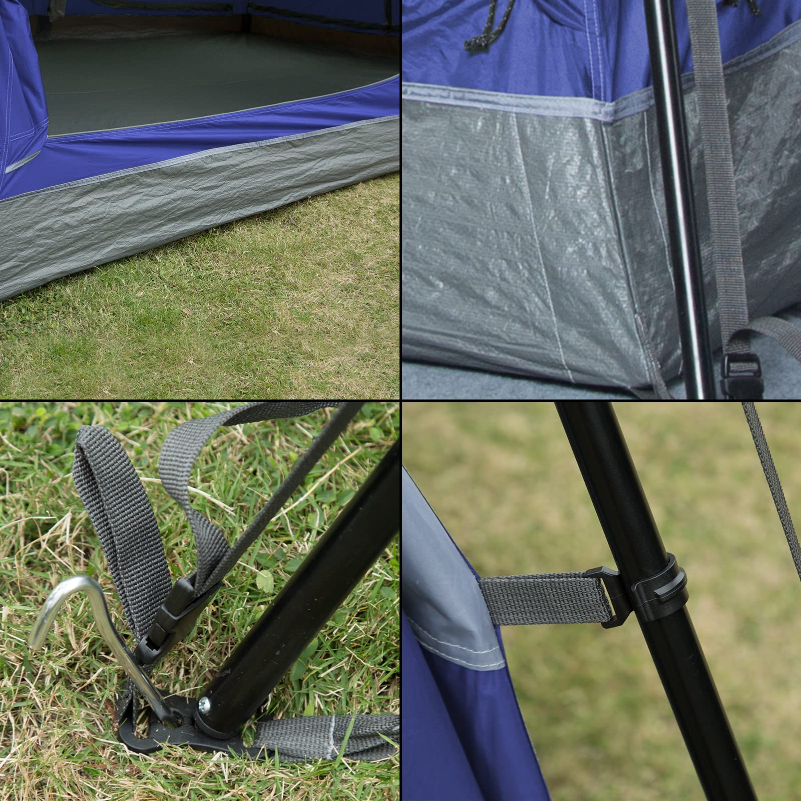 Forceatt Backpacking Tent, Lightweight 2 Person Tent with Double Doors, Waterproof & Portable Dome Camping Tent with Rainfly and Storage Bag Suitable for Travel, Hiking and Outdoors Activites
