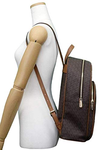 MICHAEL Michael Kors Abbey Jet Set Large Leather Backpack (Brown 2020)