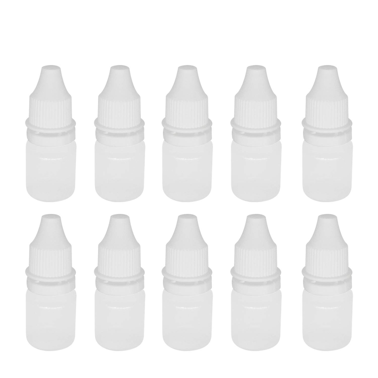 TRENDBOX 10 Pack 5ml Plastic Empty Eye Liquid Dropper Bottles
