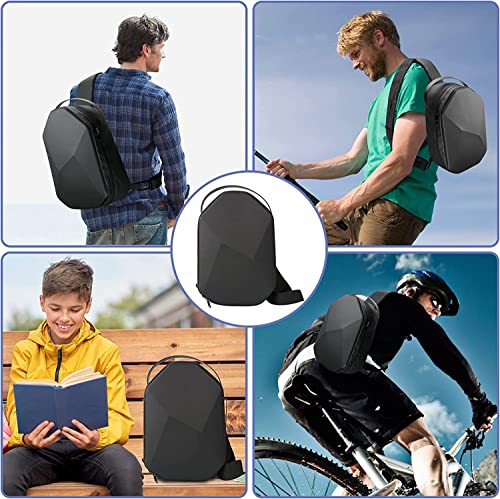 JILUDI Hard Shell Carrying Case Compatible with Oculus Quest VR Gaming Headset and Touch Controllers Accessories,Crossbody Shoulder Chest Backpack Suitable for Travel and Home Storage- Black